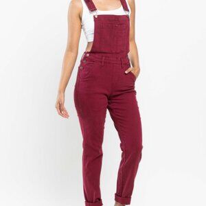 Judy Blue | Jeans | Judy Blue 8872 Overalls Maroon | Poshmark